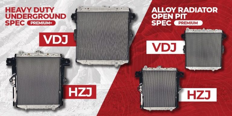 Upgraded Alloy Radiator for 70series Landcruisers in Mining